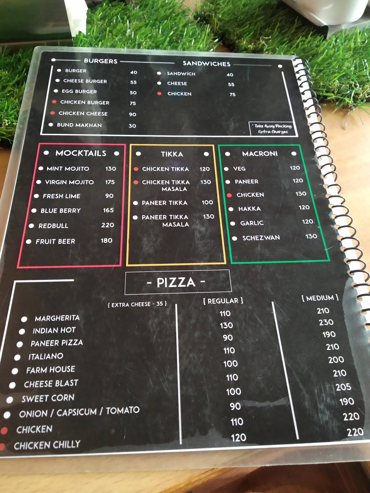 Menu at Drip Cafe & Bistro, Lucknow, LGF-1