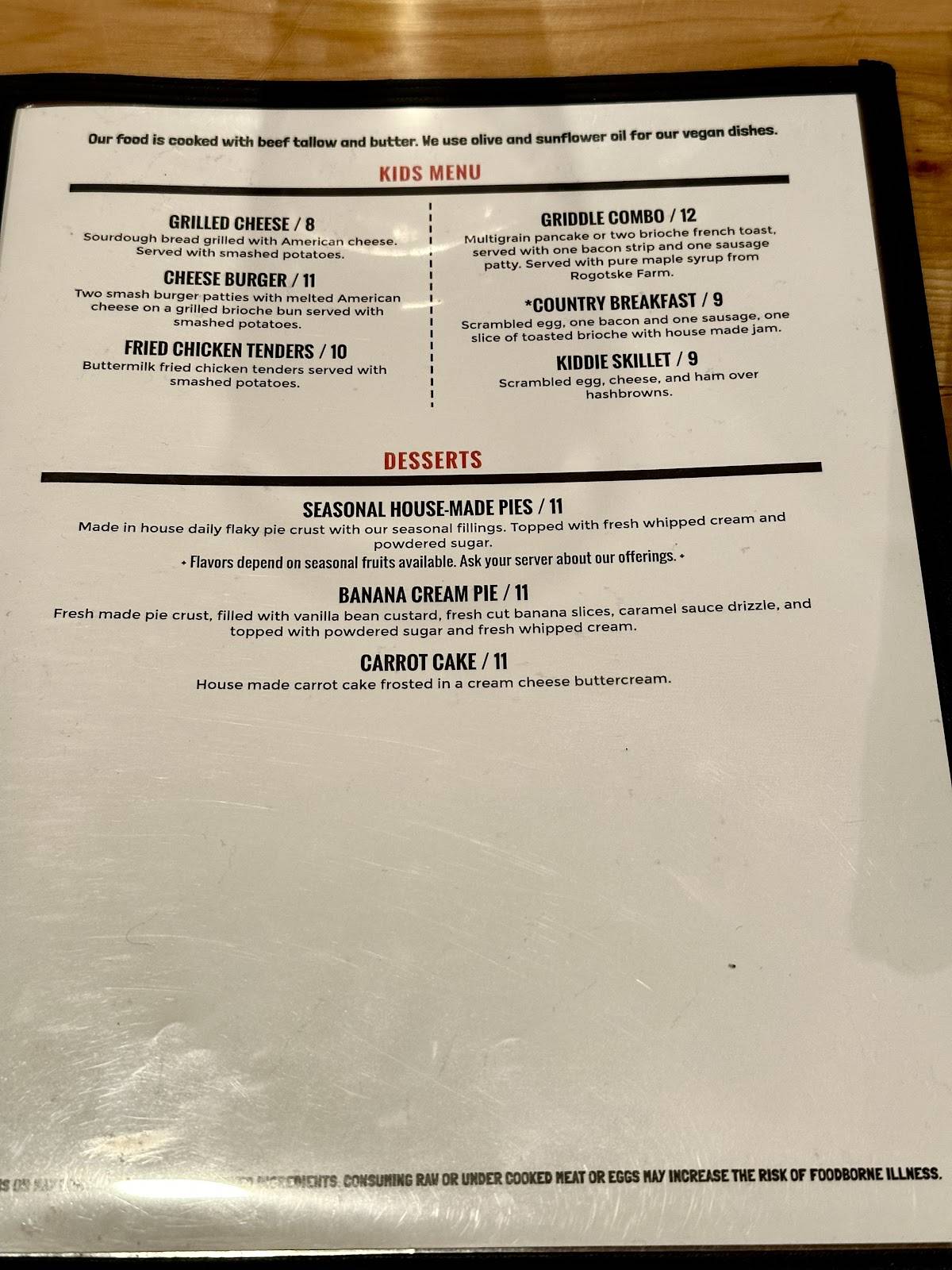 Duluth grill menu store