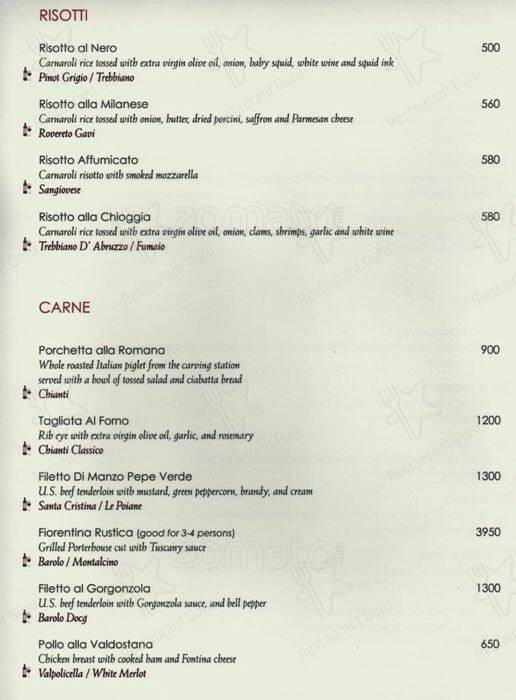 Menu at Dusit Thani Manila restaurant, Makati, Ayala Center