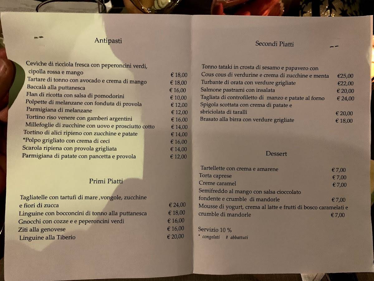 Menu at È Divino pub & bar, Capri