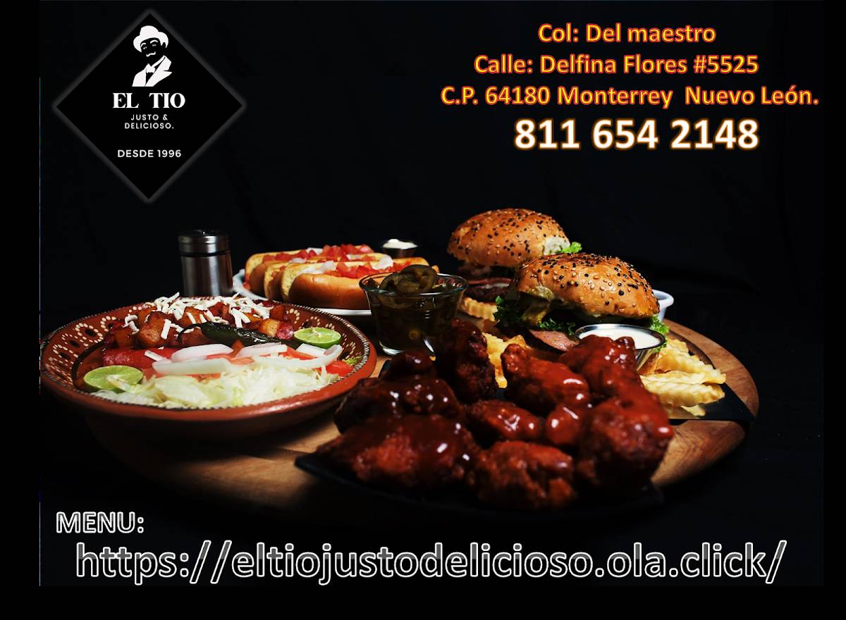 Menu at EL TIO Justo y Delicioso. restaurant, Monterrey, C. Profa ...