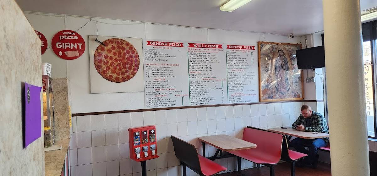 Menu at Genova Pizza pizzeria, East Chicago