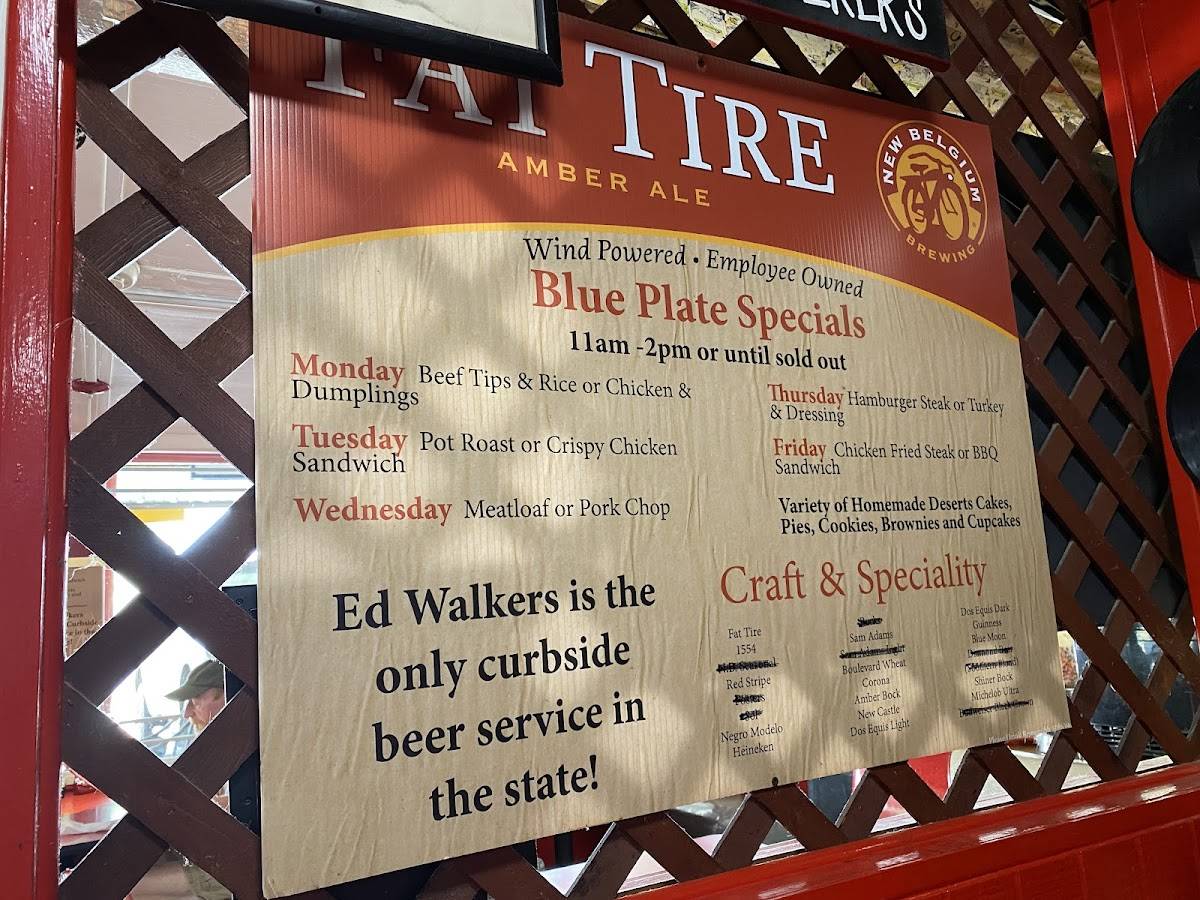 Menu at Ed Walker's Drive-In & Restaurant, Fort Smith