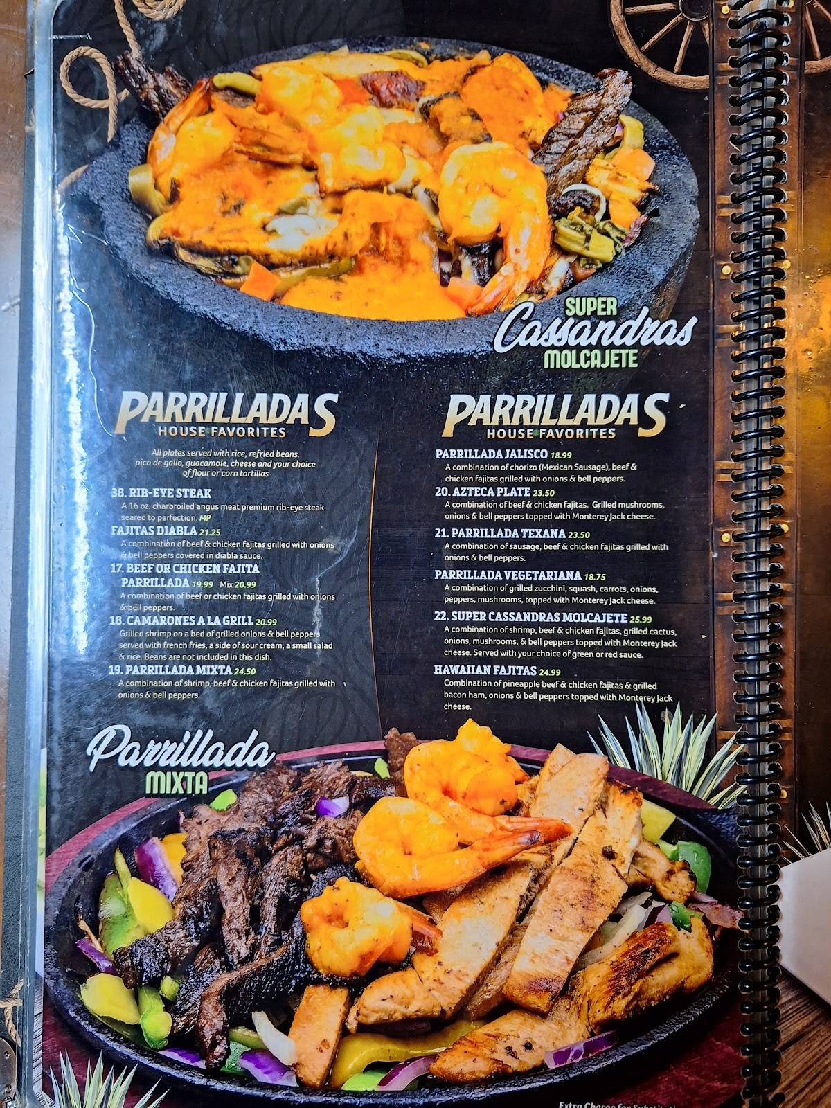 Menu at El Mexicano Grill restaurant, Waxahachie, 114 E Franklin St