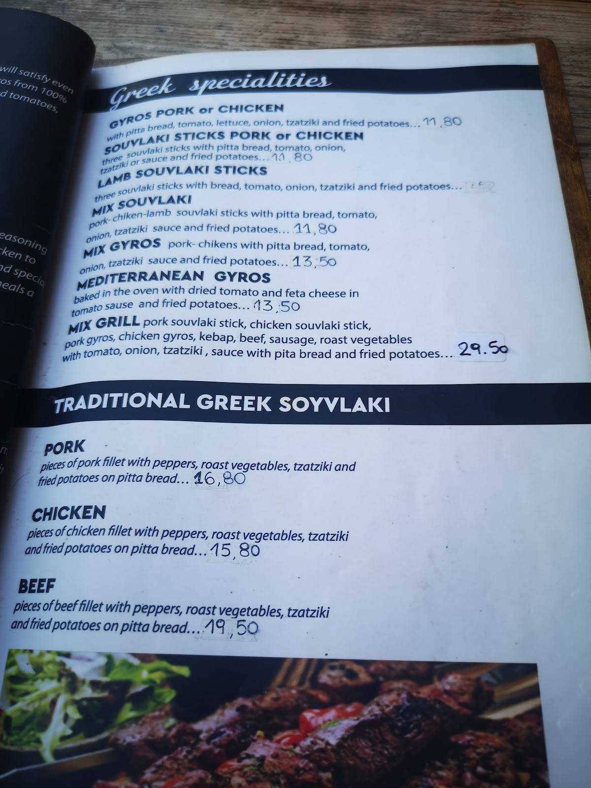 Menu at Elias Grill - Souvlaki & Gyros, Kamari