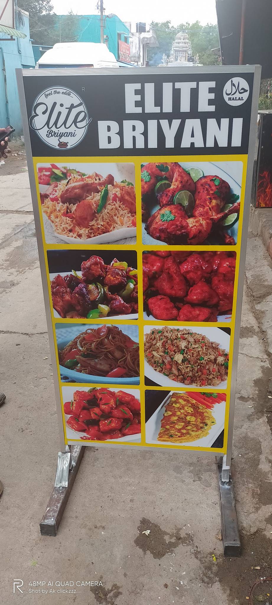 Menu at Elite biriyani, Chennai