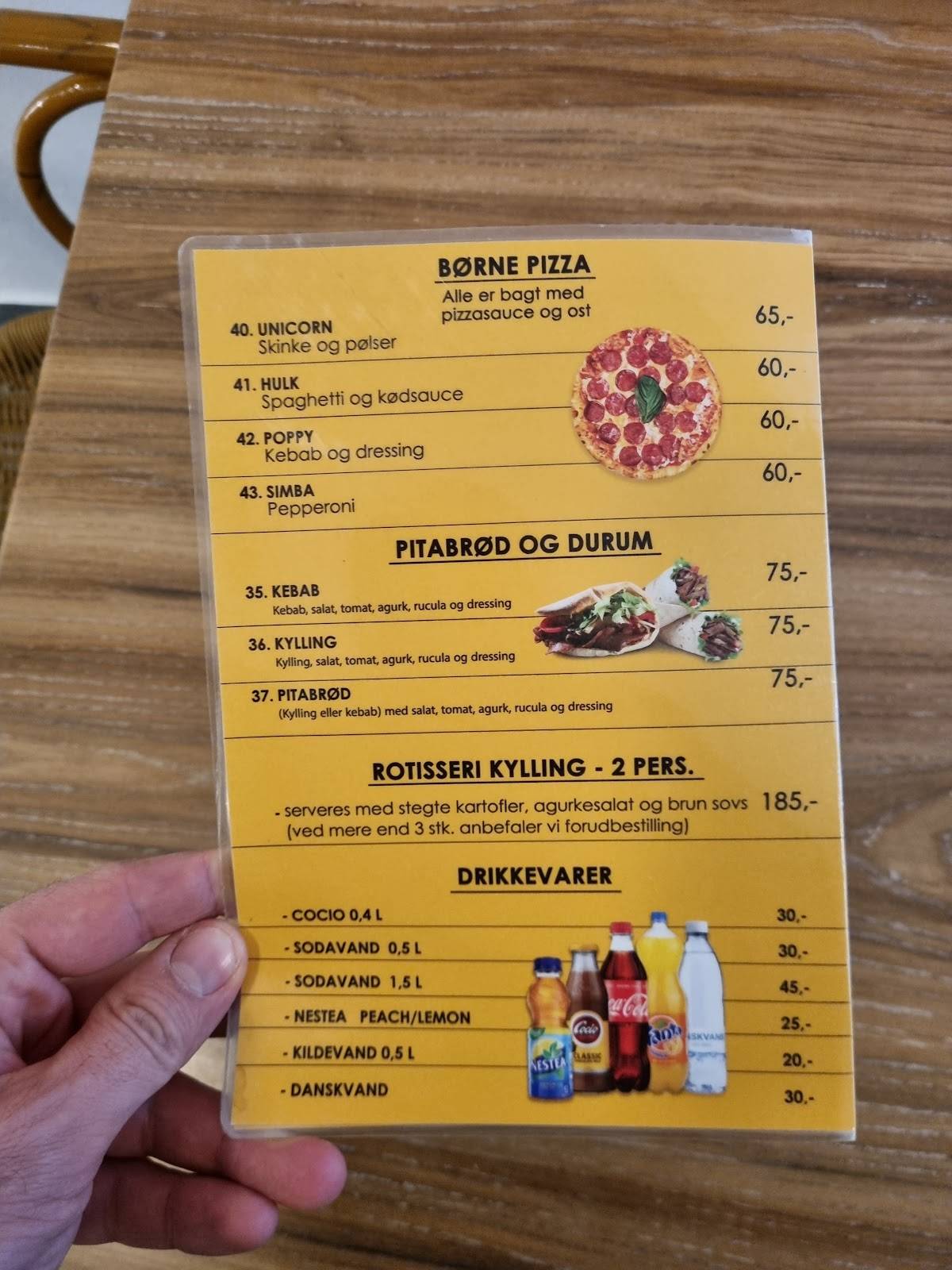 Menu at Elite pizza og kebab restaurant, Vandel