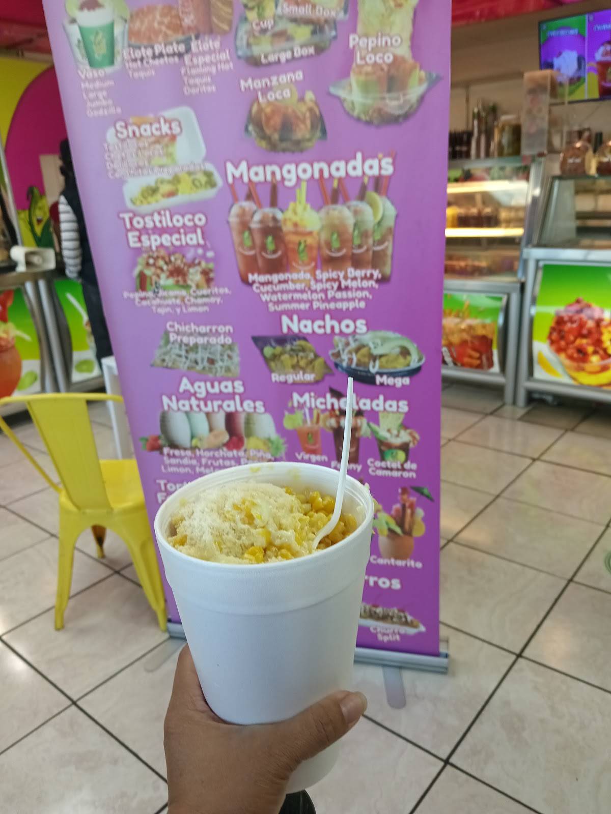 Carta del restaurante Elotes Fanny, Fort Worth, N Main St