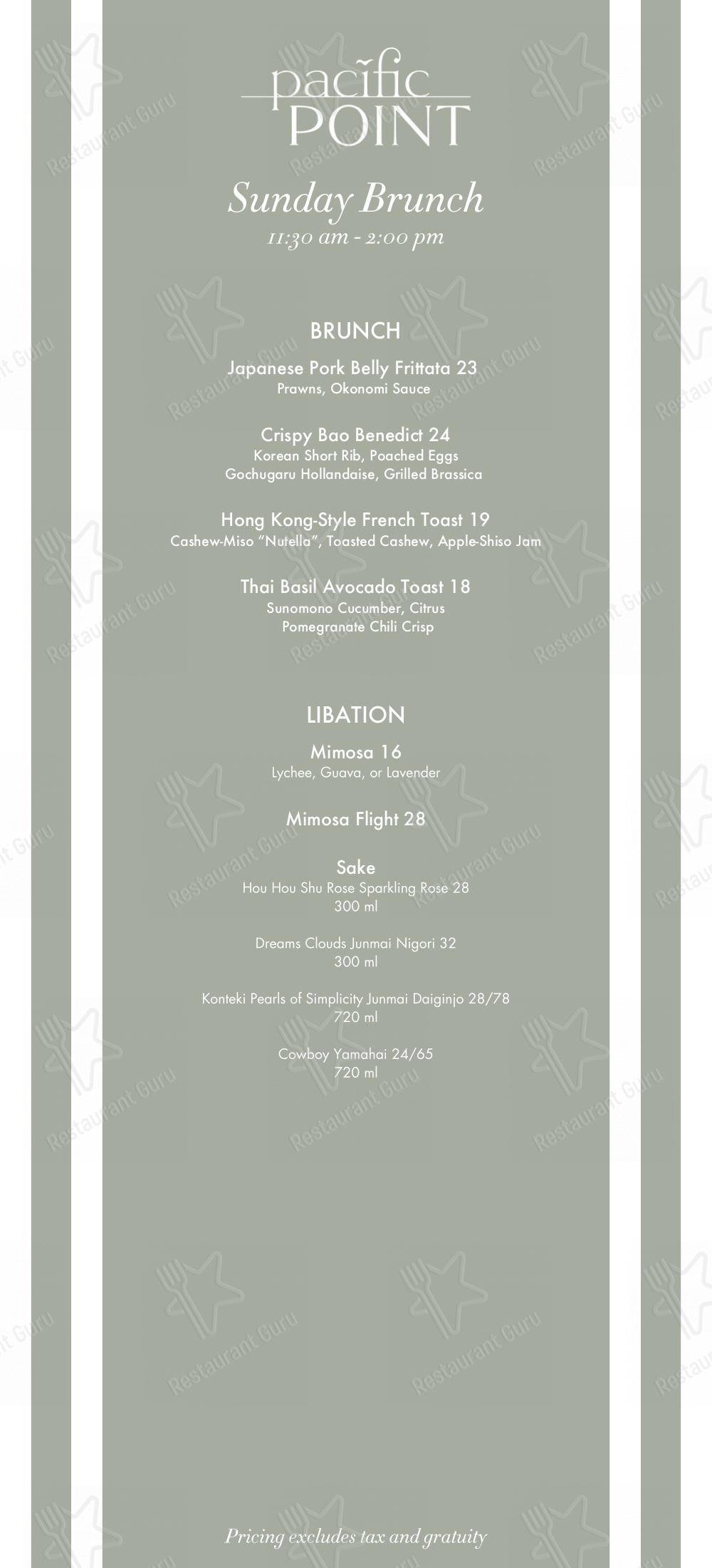 Menu at Ember & Rye steakhouse, Carlsbad