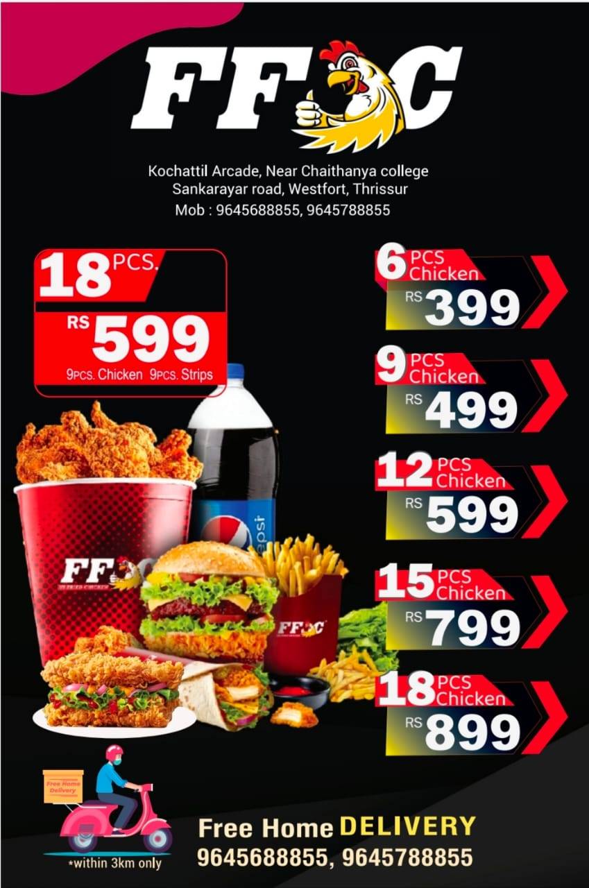 Menu at FFC Fried Chicken, Thrissur