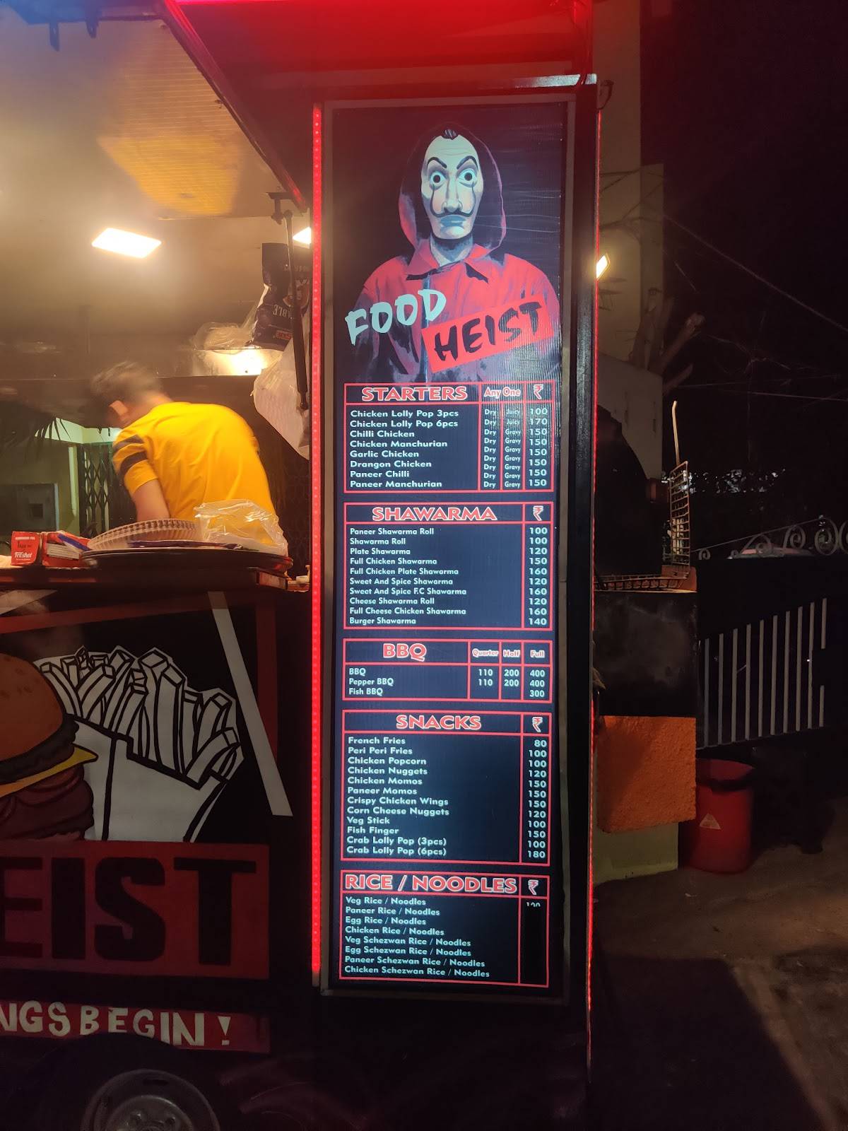 Menu at FOOD HEIST, Tirunelveli