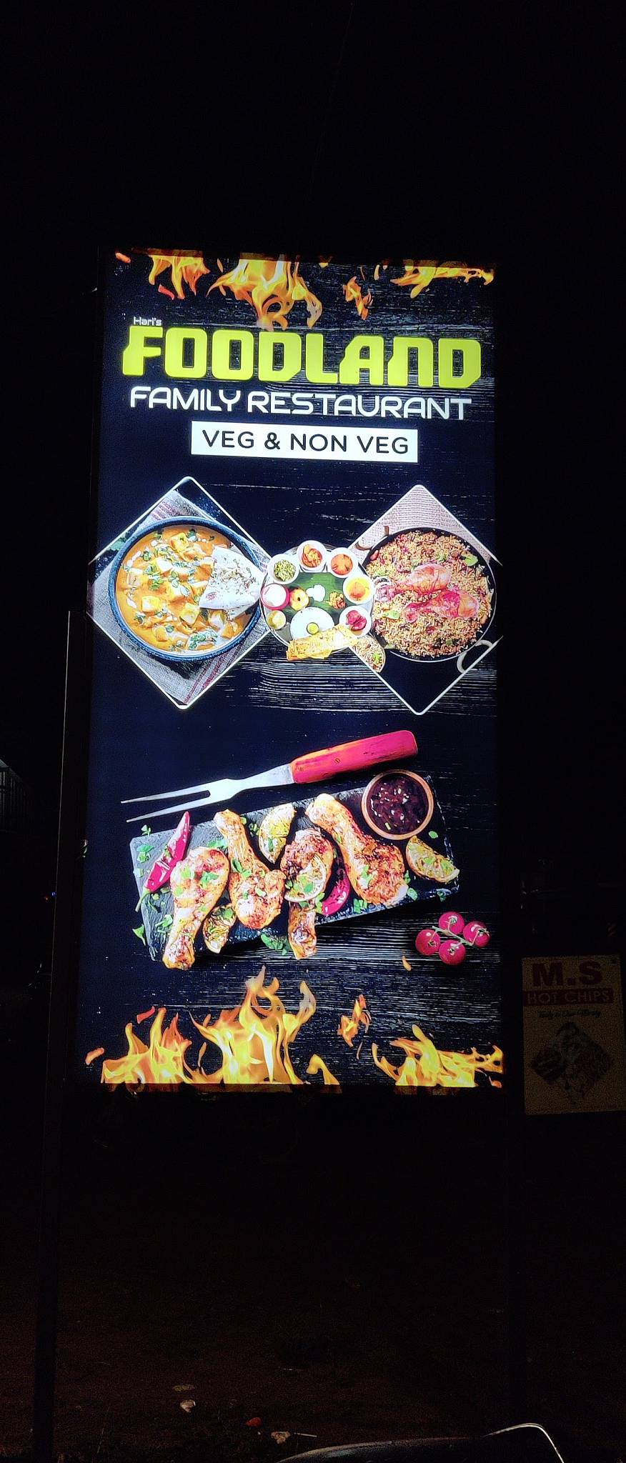 Menu at FOODLAND, Pollachi