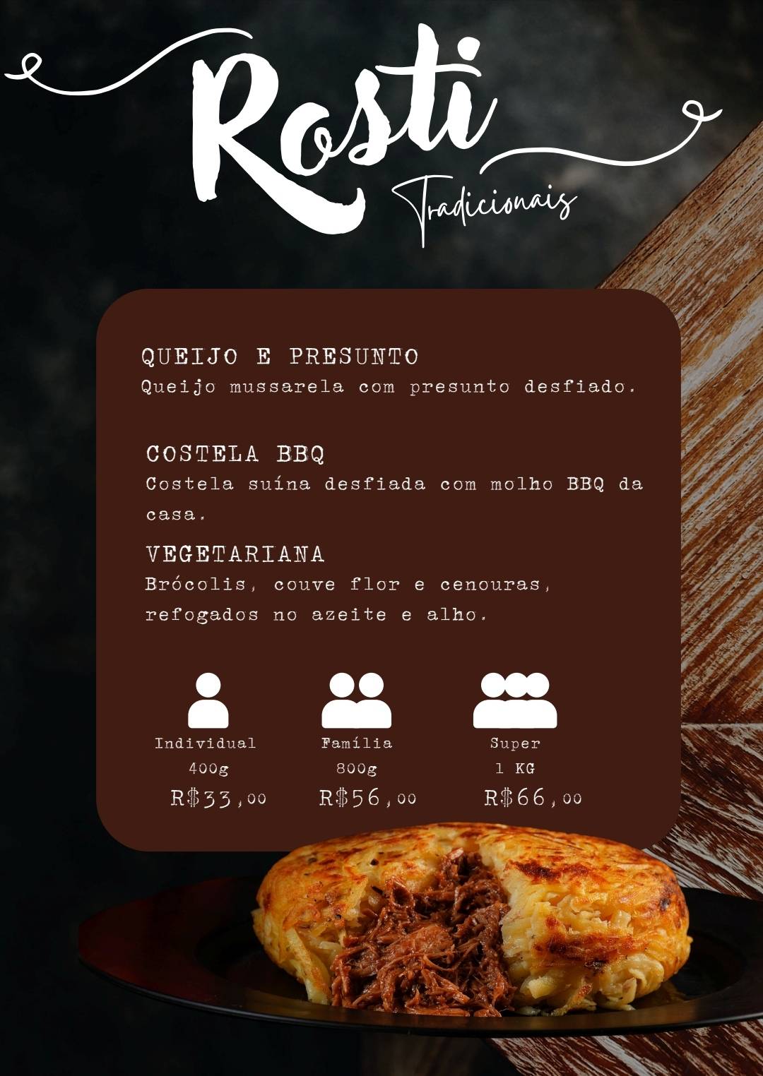 Menu em Fabrica da Rosti restaurante, São Paulo