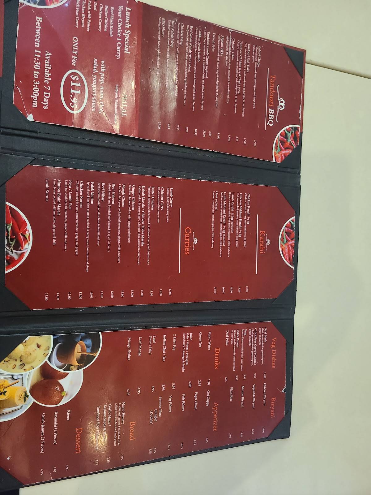 Menu at Fahad Restaurant & Banquet Hall, Calgary