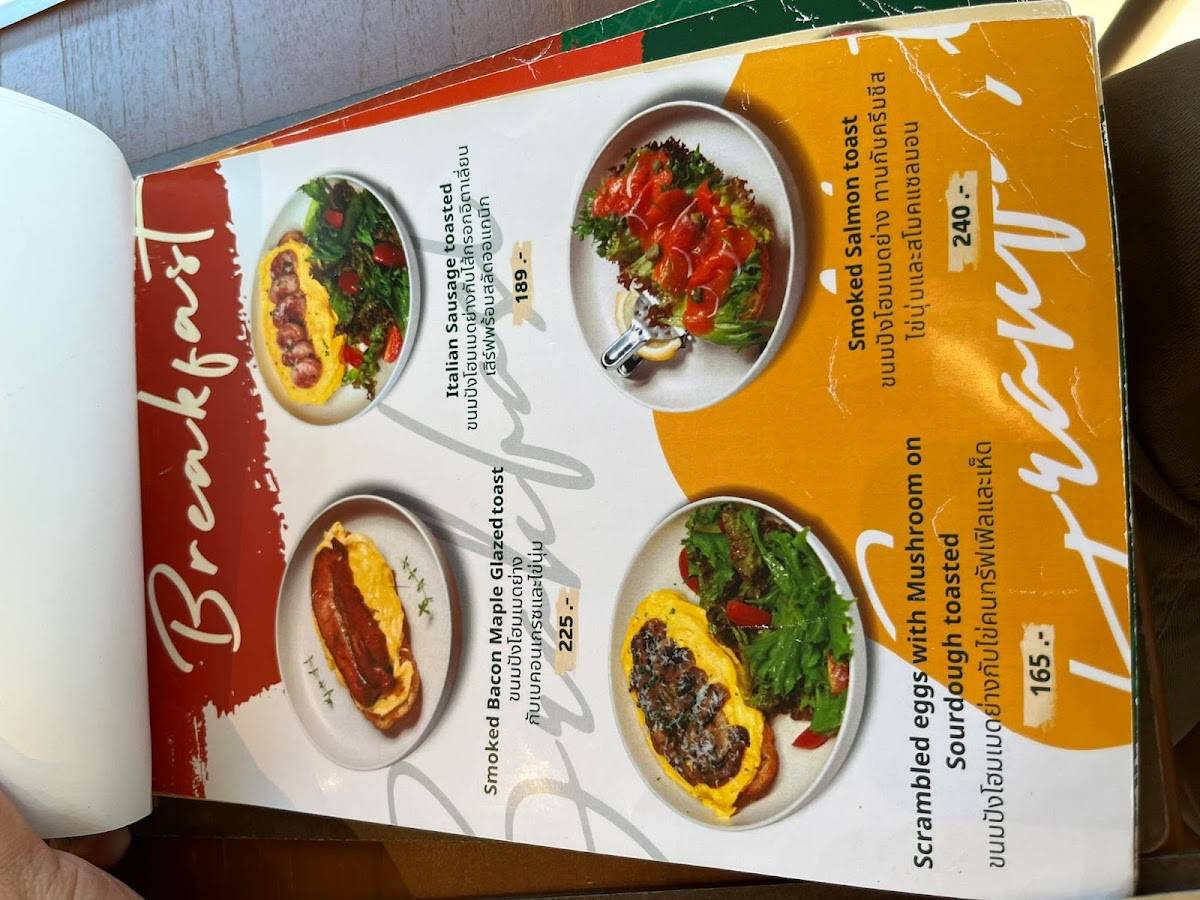 Carta del restaurante Farmery, Mueang Chiang Rai