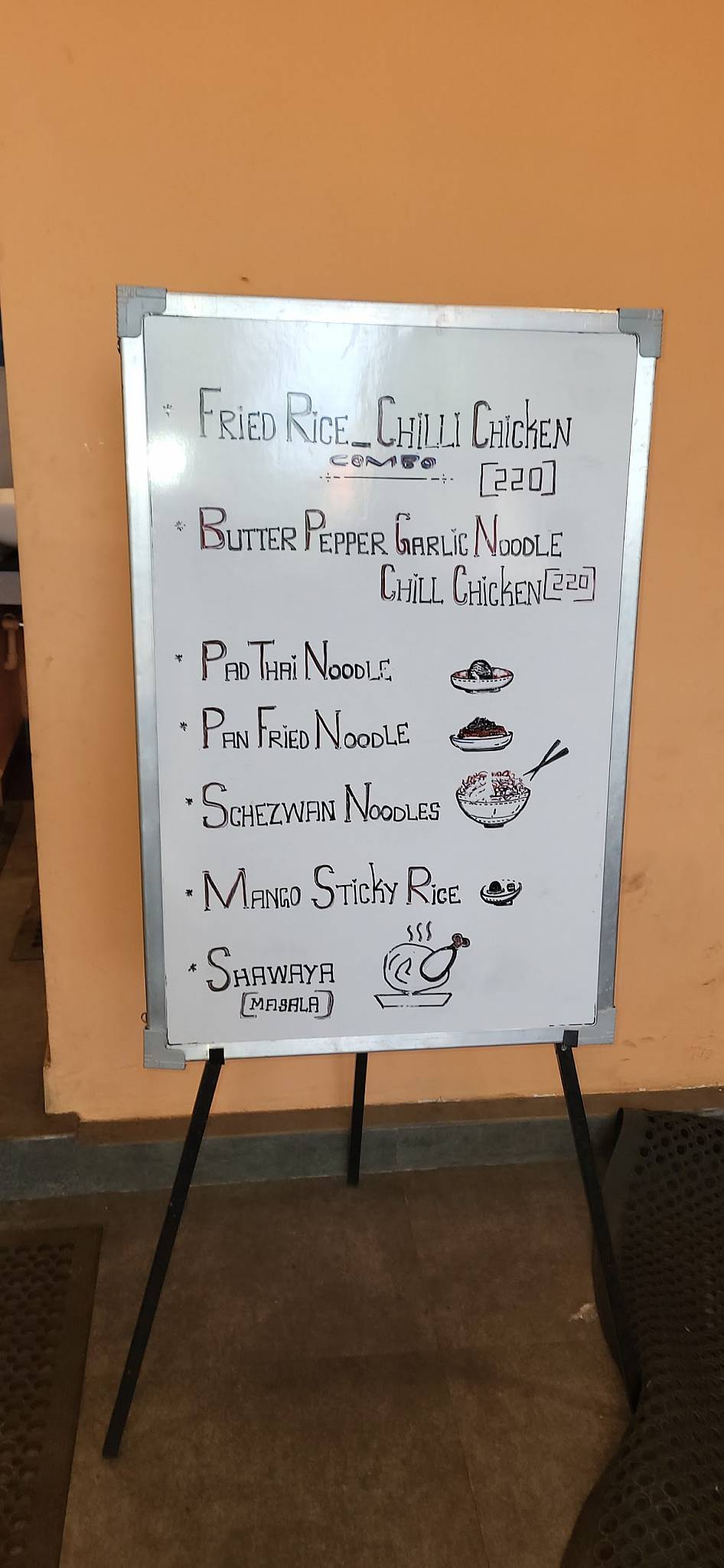 Menu at Farsi Arabic Cafe, Thodupuzha