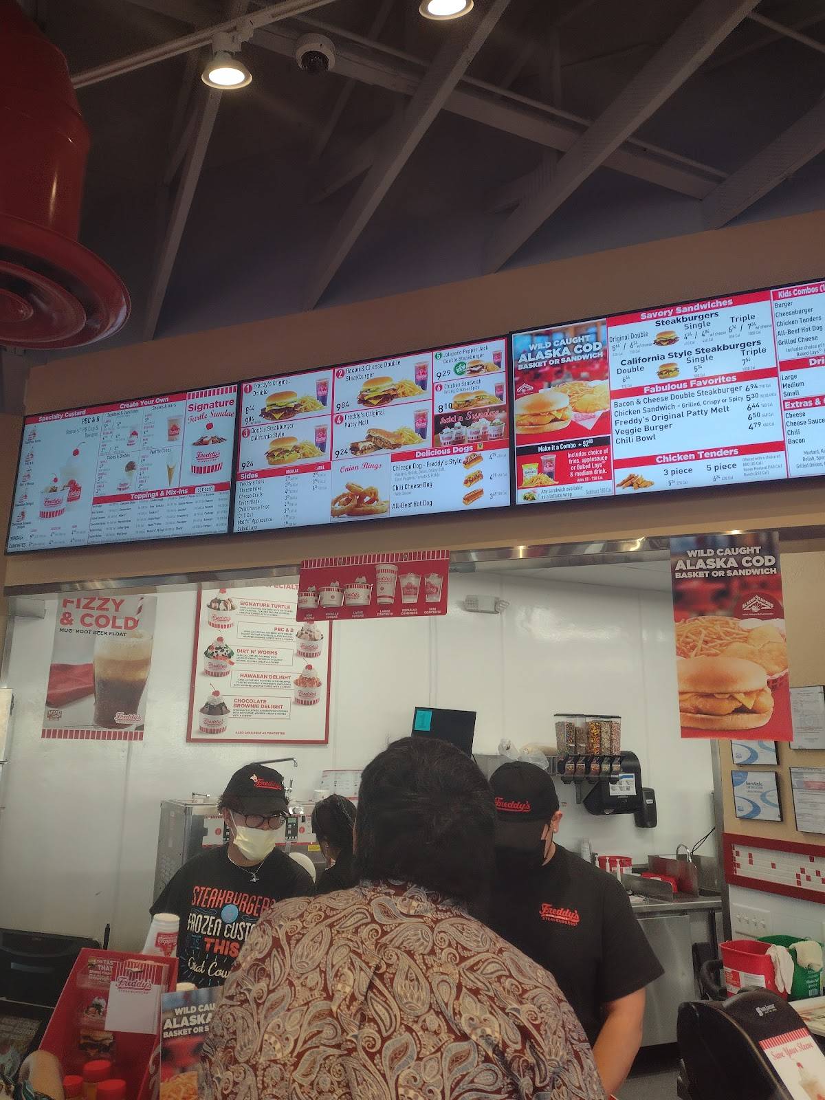 Menu at Freddy's Frozen Custard & Steakburgers fast food, El Paso, N ...