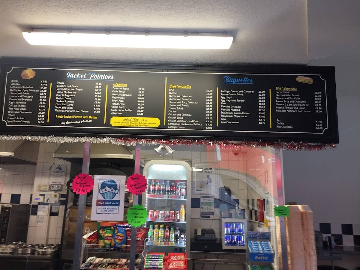 Menu at Jacks Baked Potato Bar, Leicester