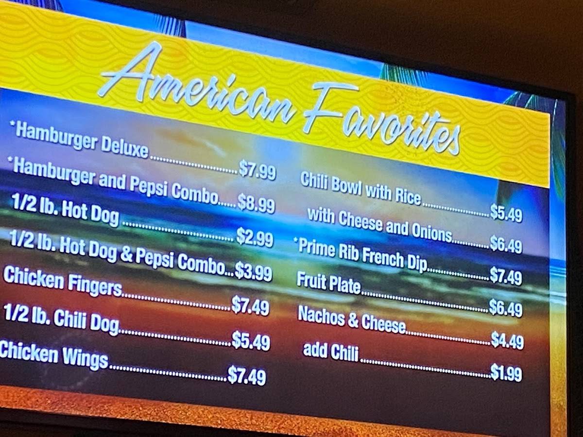 Menu at Lanai Express at Fremont Casino fast food, Las Vegas