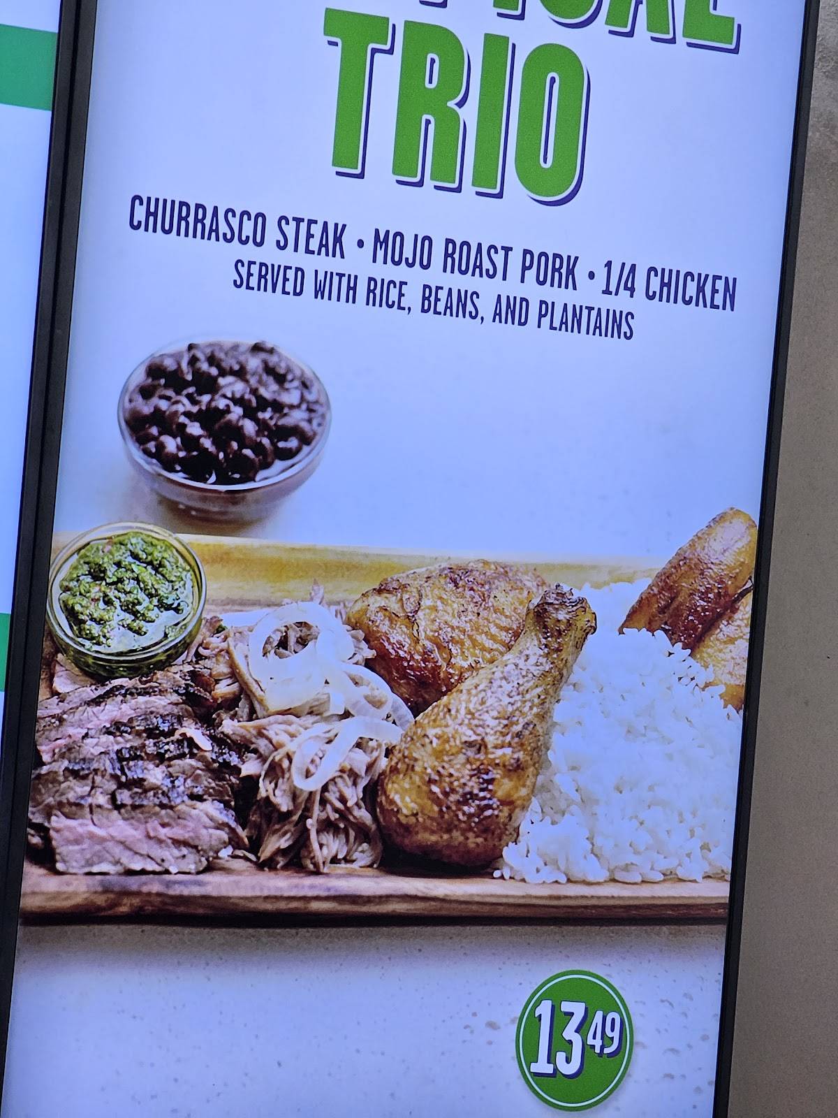 Carta de comida rápida Pollo Tropical, Miami Beach, Alton Rd