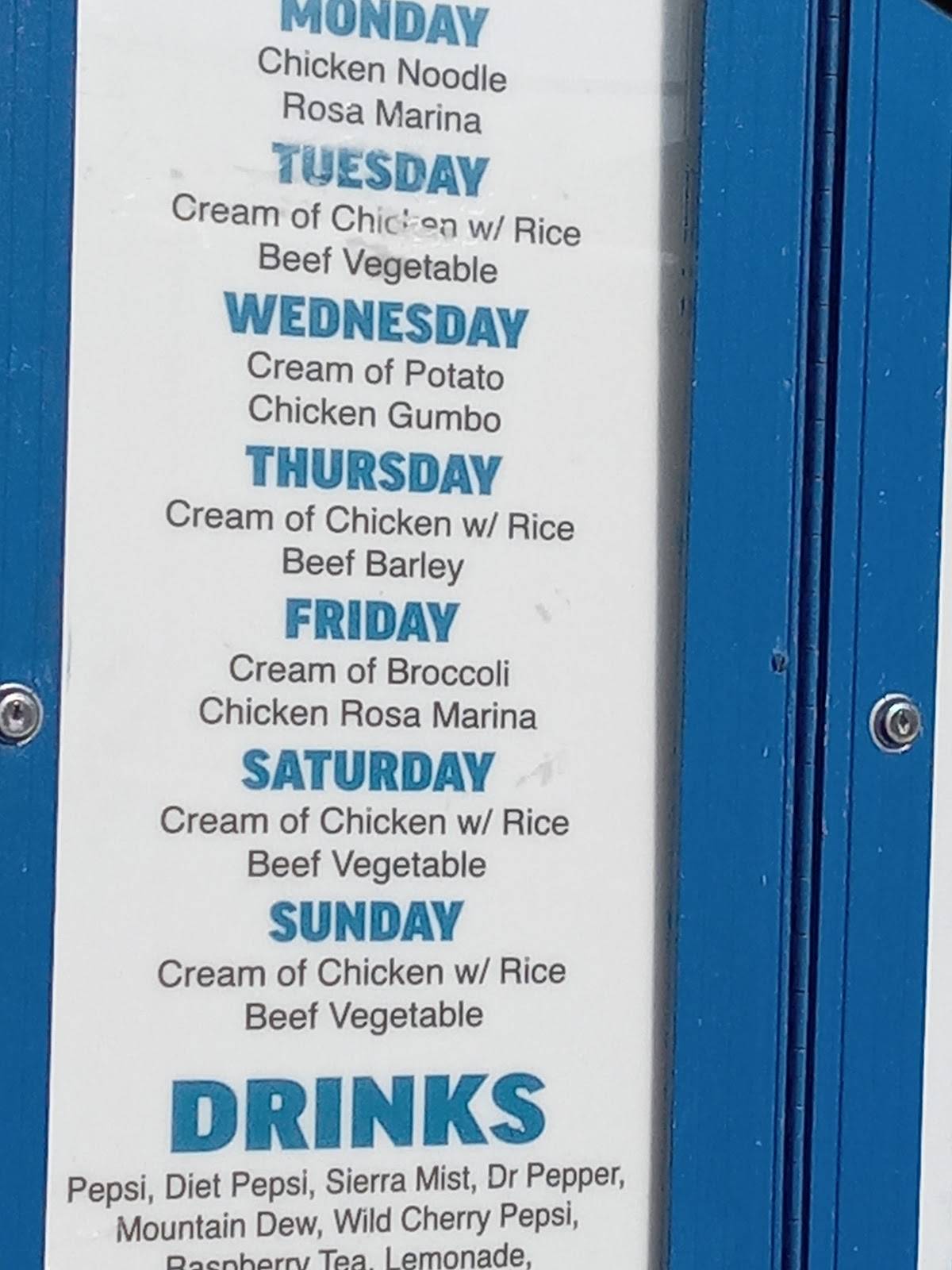 Menu at Submarine Port fast food, South Holland, 617 E 162nd St