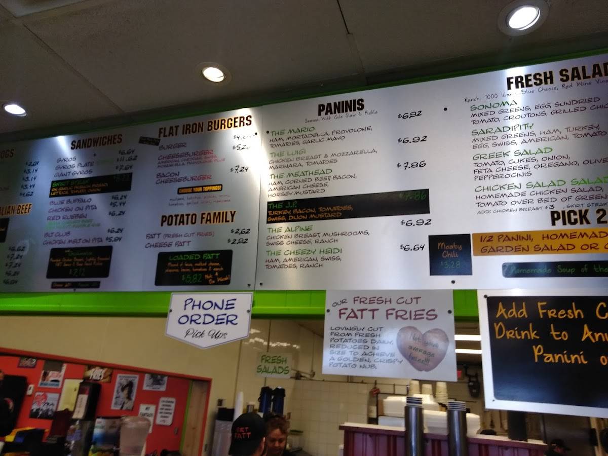 Menu at Fatt Mustard Cafe, Elk Grove Village