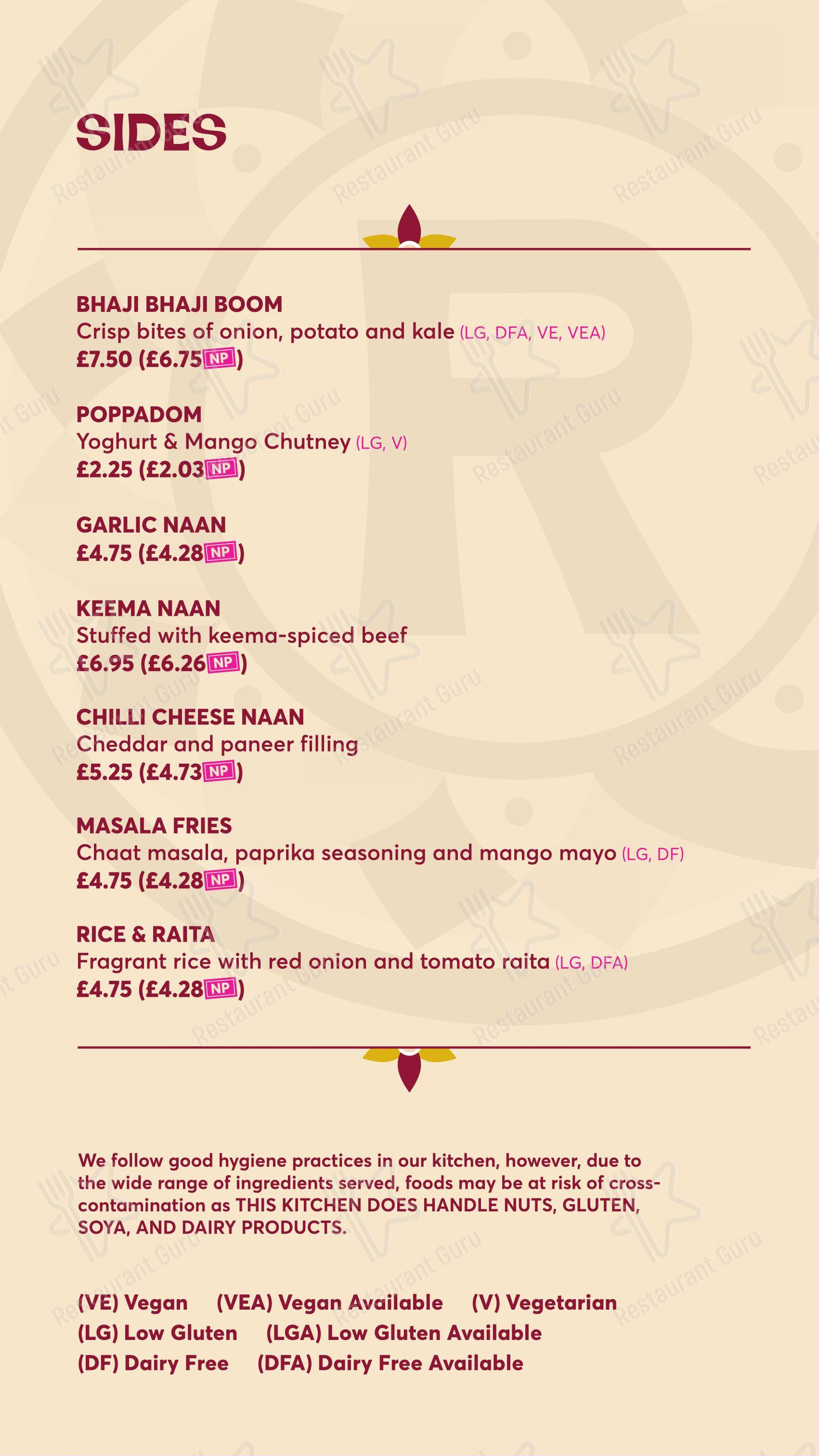 Menu at Ffolkes pub & bar, Grimston