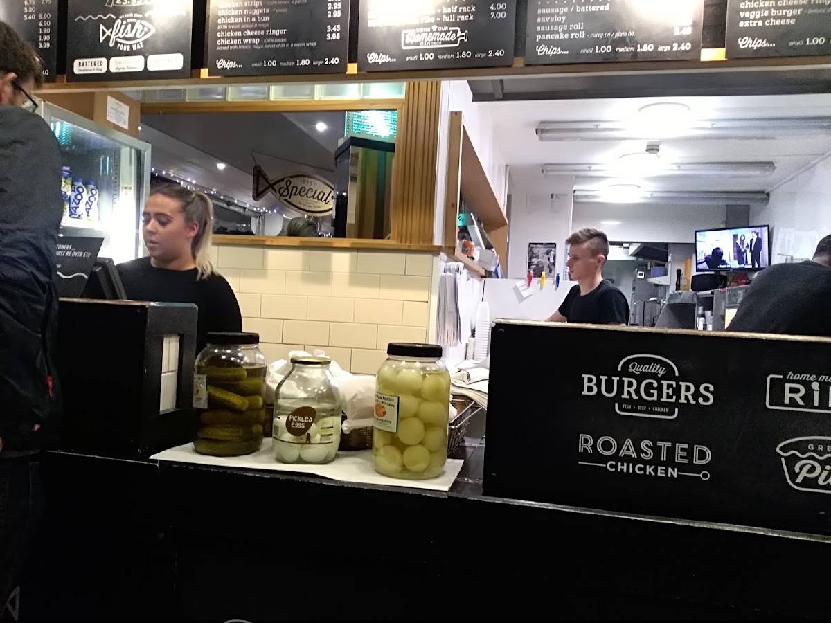 Menu at Fish to Go fast food, Southend-on-Sea, 40-42 Elm Rd
