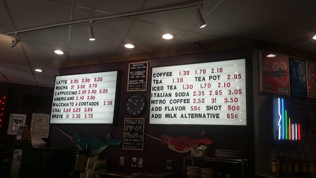 Menu at Flying M Coffee House, Boise