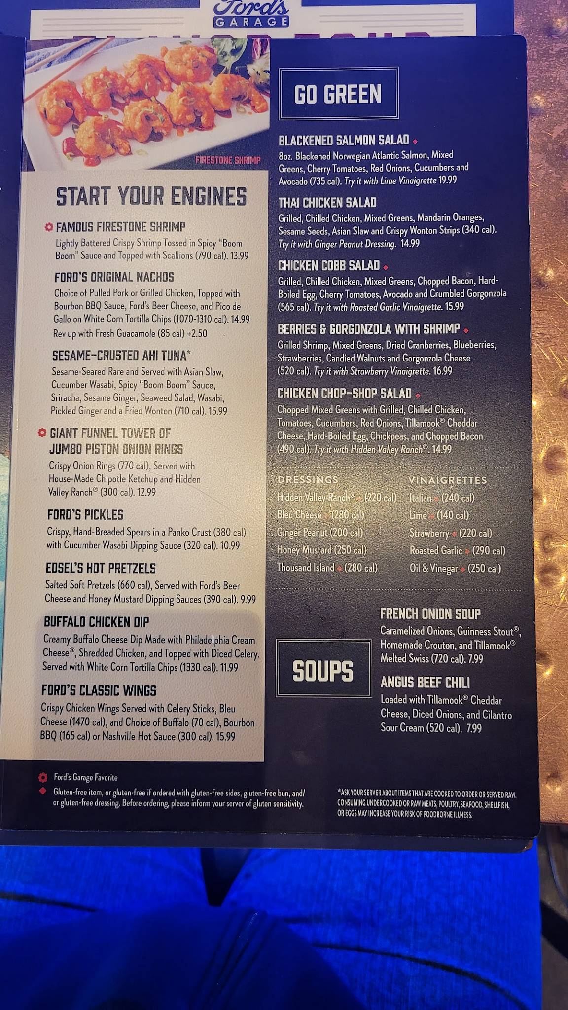 Menu at Ford's Garage Novi pub & bar, Novi