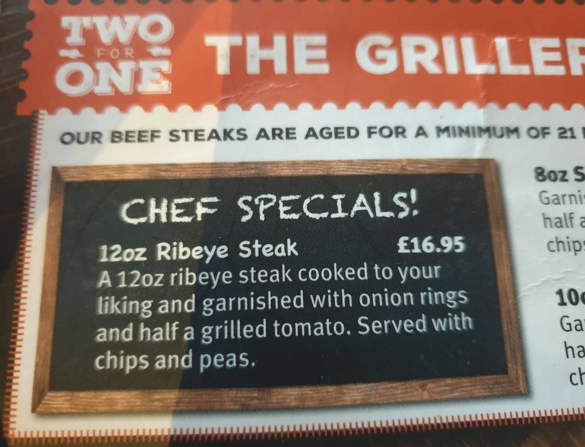 Menu at Dunnichen Stone pub & bar, Forfar