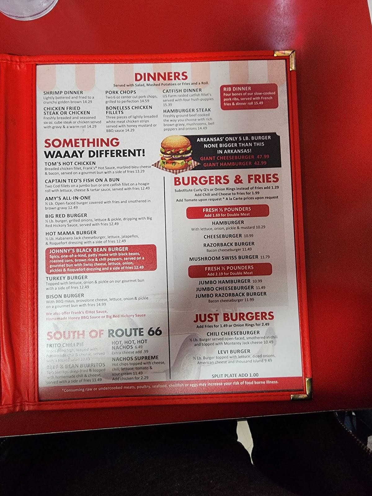 Menu at Ed Walker's Drive-In & Restaurant, Fort Smith