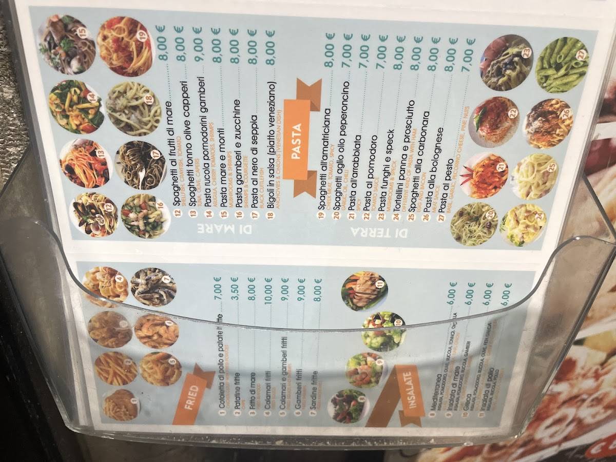 Menu at Fried Land/ fresh pasta to go restaurant, Venice