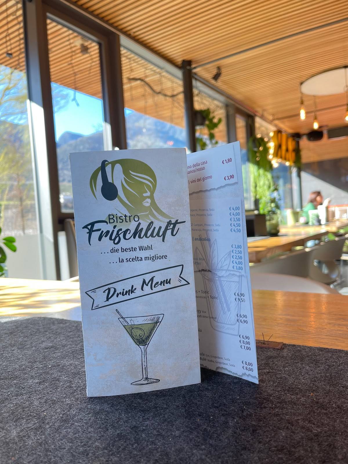 Menu at Frischluft pub & bar, Neustift