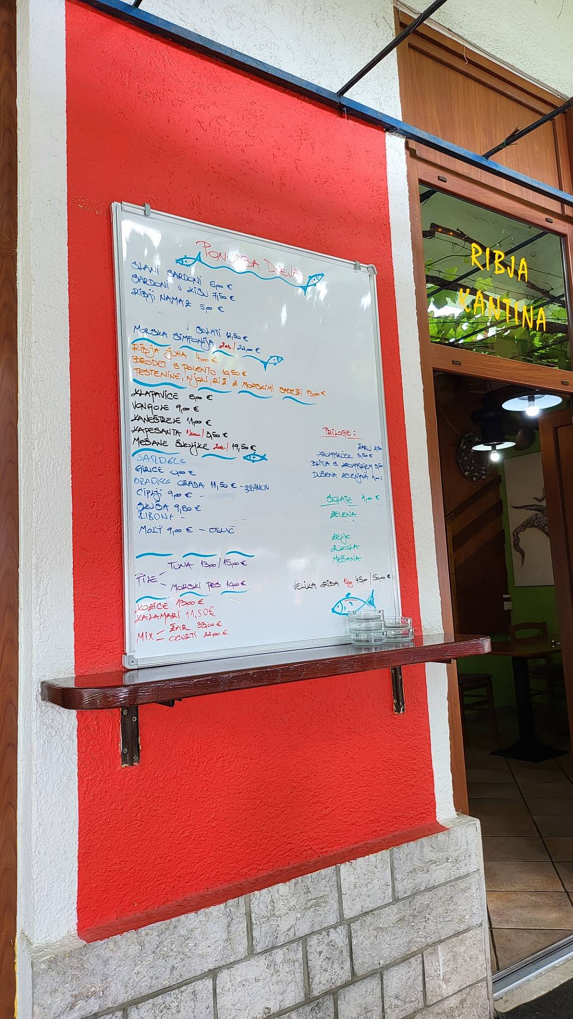Menu at Fritolin, gostinstvo, d.o.o. restaurant, Portorož