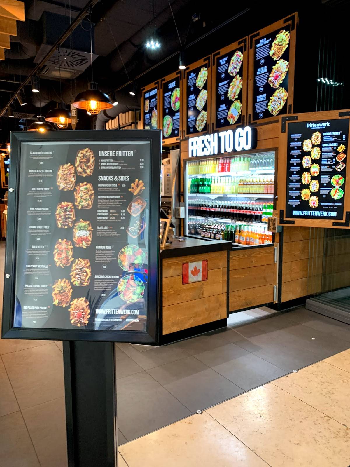 Speisekarte von Frittenwerk Karlsruhe fast Food, Karlsruhe