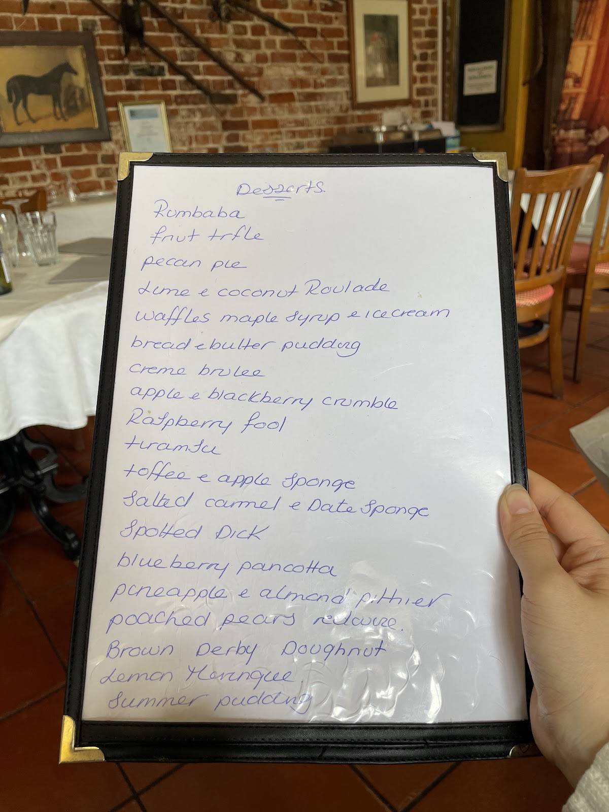 Menu at Frogpool Manor Restaurant, Chislehurst
