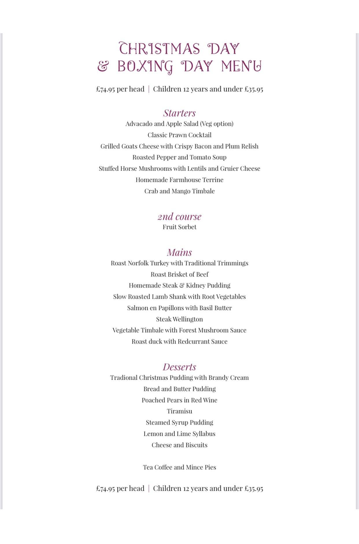 Menu at Frogpool Manor Restaurant, Chislehurst