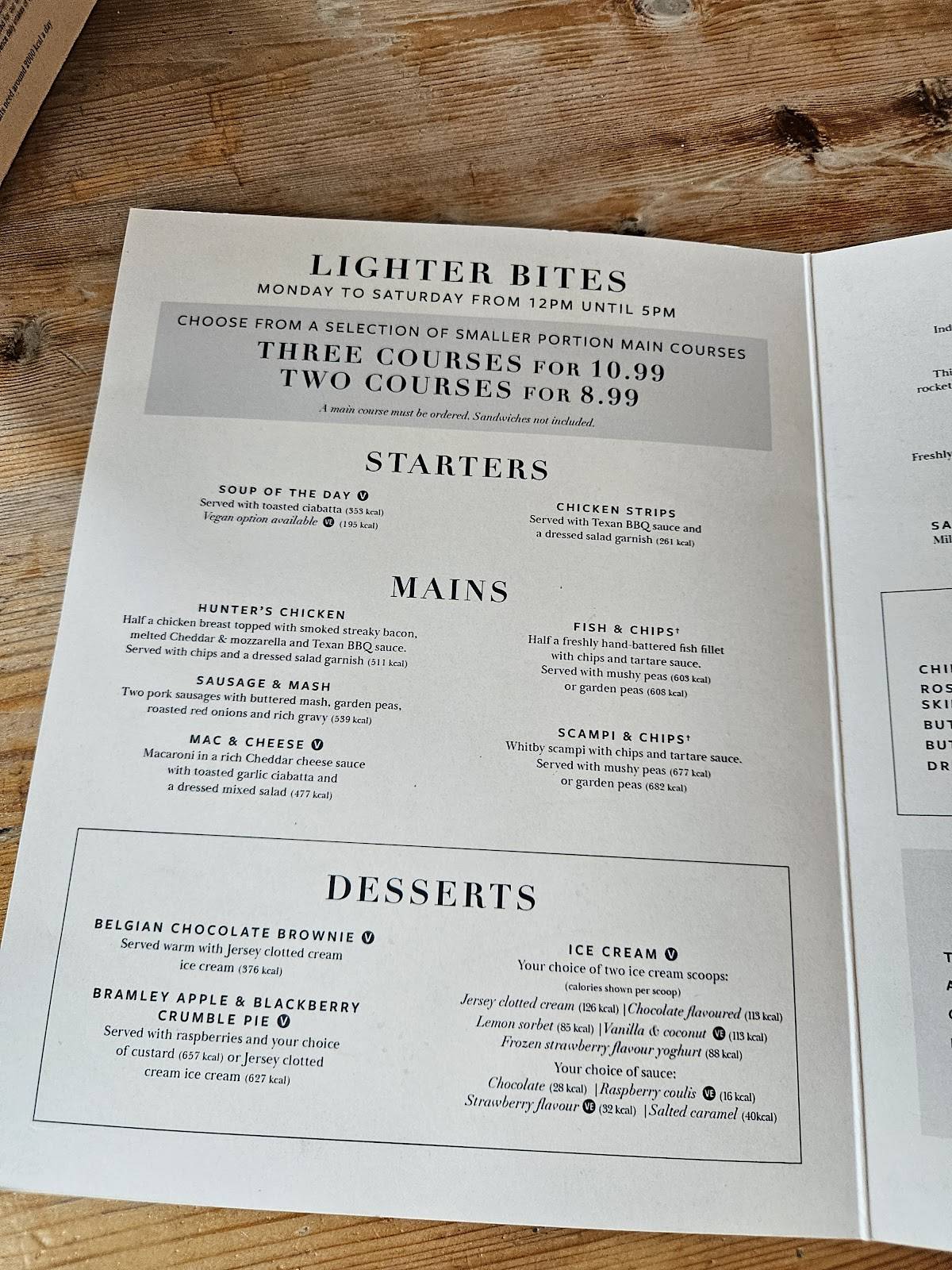 Menu at Fromebridge Mill pub & bar, Frampton on Severn
