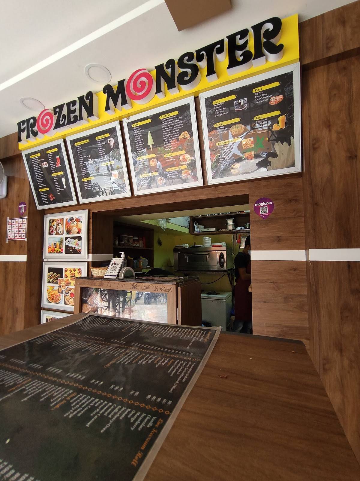 Menu at Frozen Monster HSR, Bengaluru