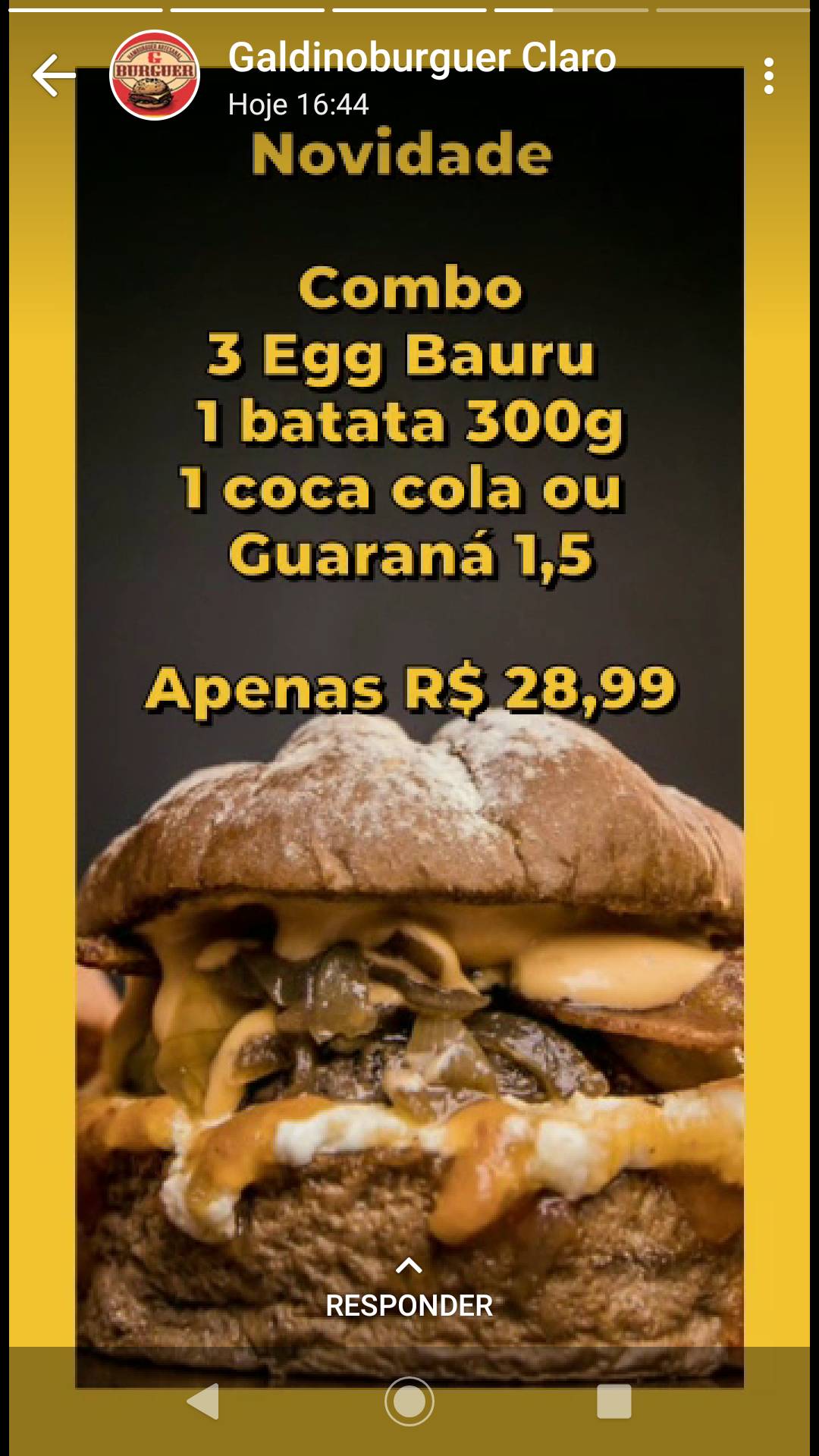Menu em GALDINO BURGUER - HAMBÚRGUER ARTESANAL pub & Bar, Fortaleza
