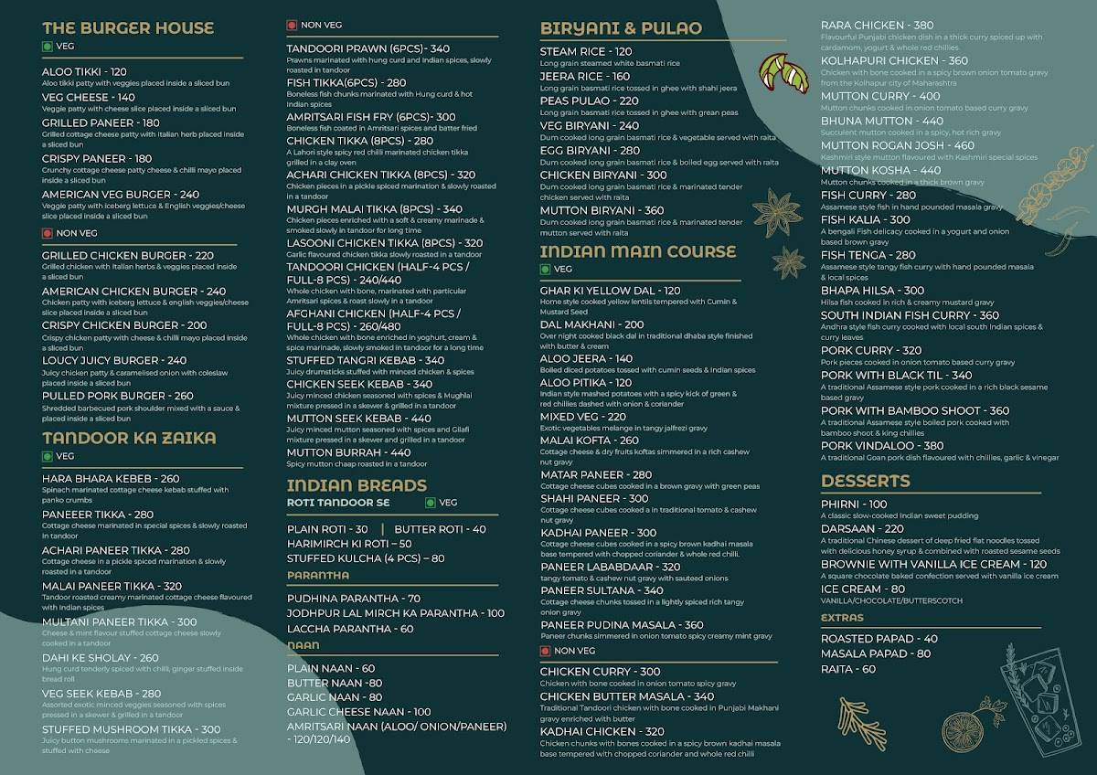Menu at GHY 35 Multicuisine Simplified, Guwahati