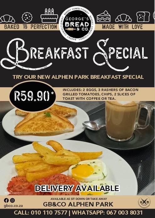 Menu at George's Bread & Co Alphen Park, Benoni