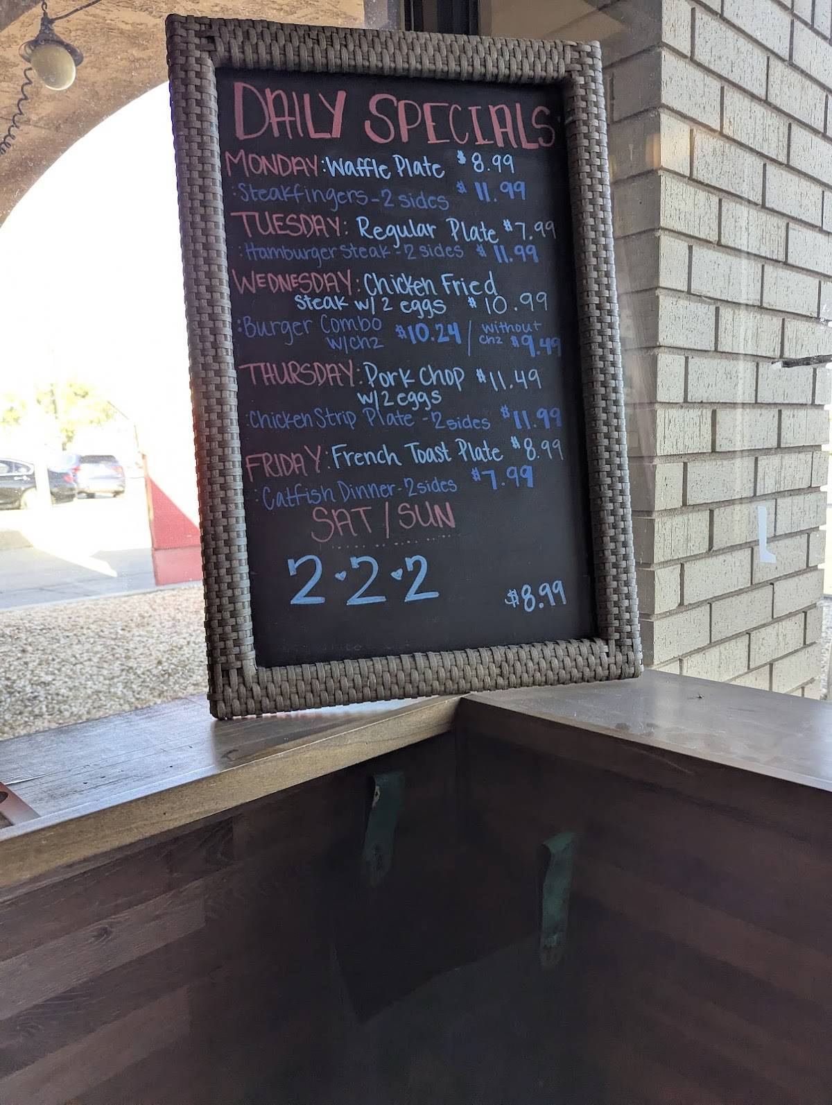 Menu at George's Cafe - 4th St., Lubbock, 4th St