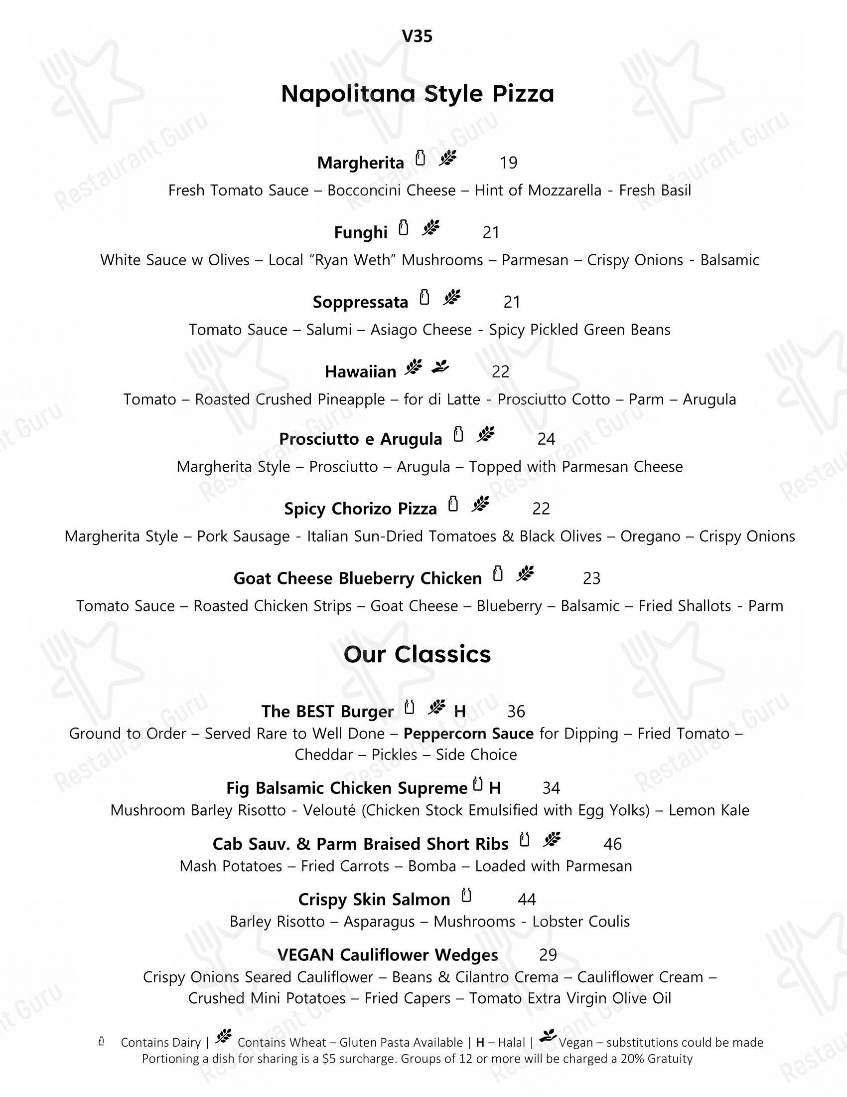 Menu at George's on Harbour pub & bar, Kincardine