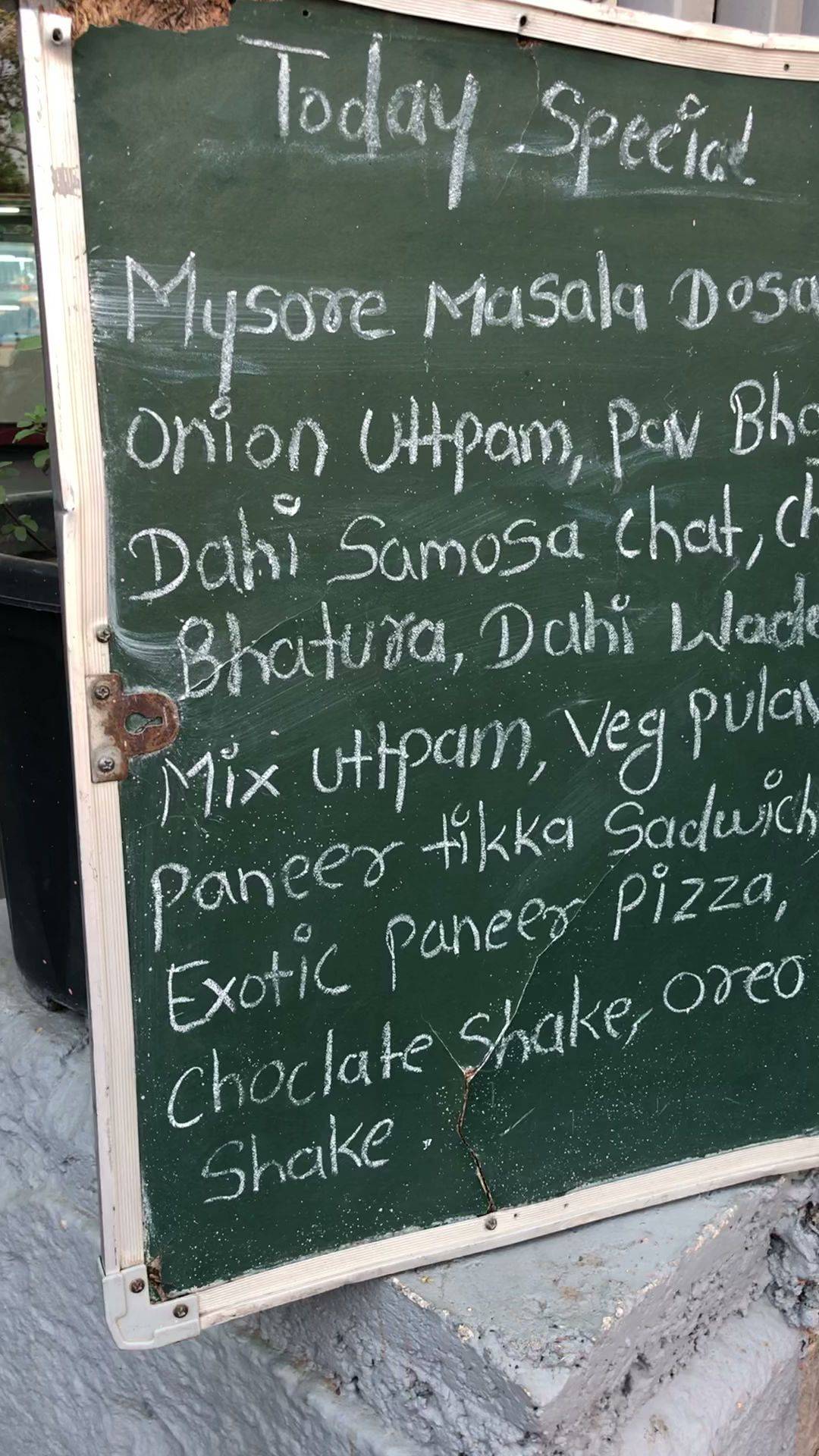Menu at Ghate Dugdha Mandir - Mahal, Nagpur
