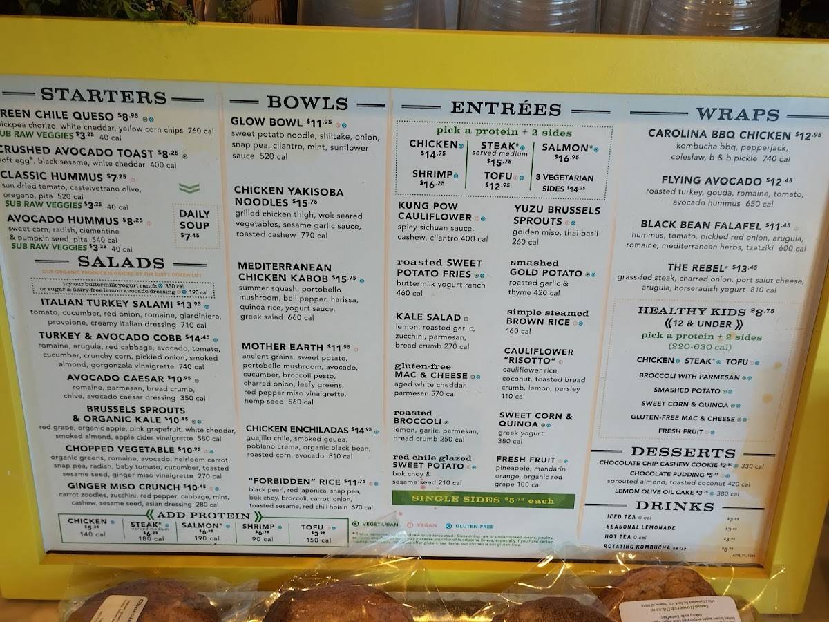 Menu at Flower Child restaurant, Gilbert, E Williams Field Rd