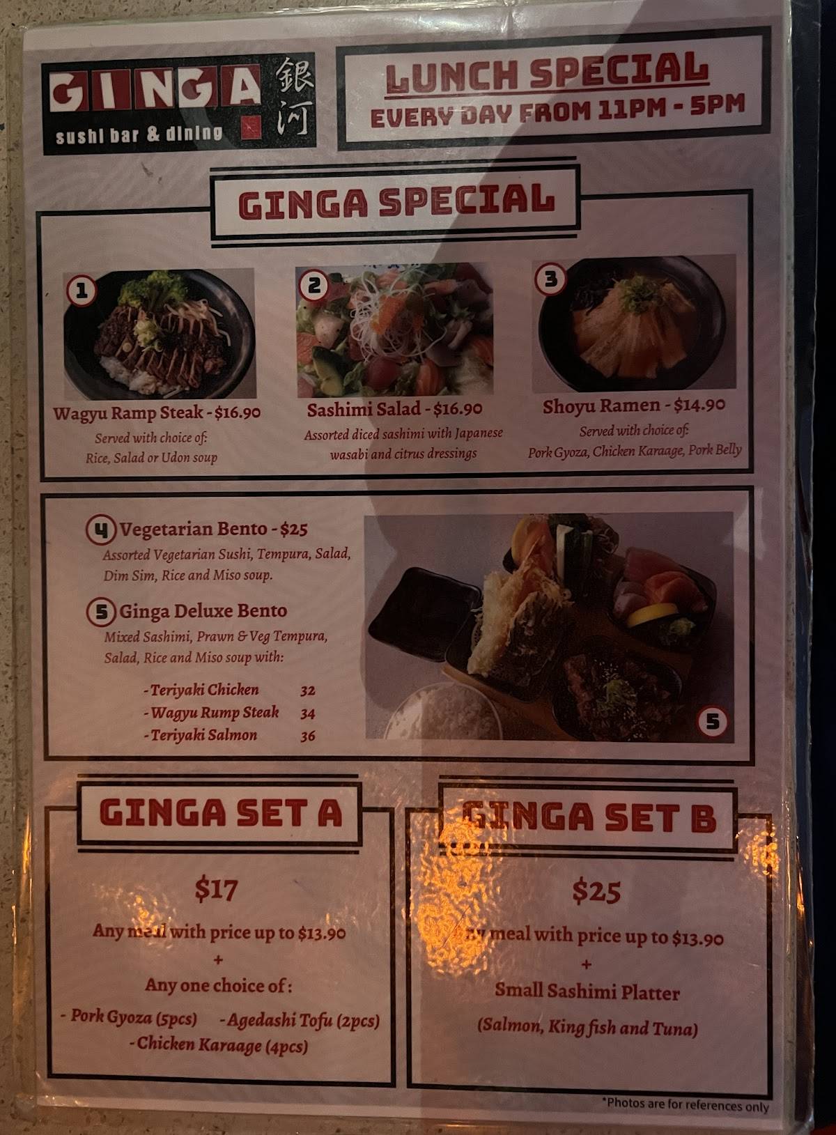 Menu at Ginga - Fortitude Valley restaurant, Fortitude Valley
