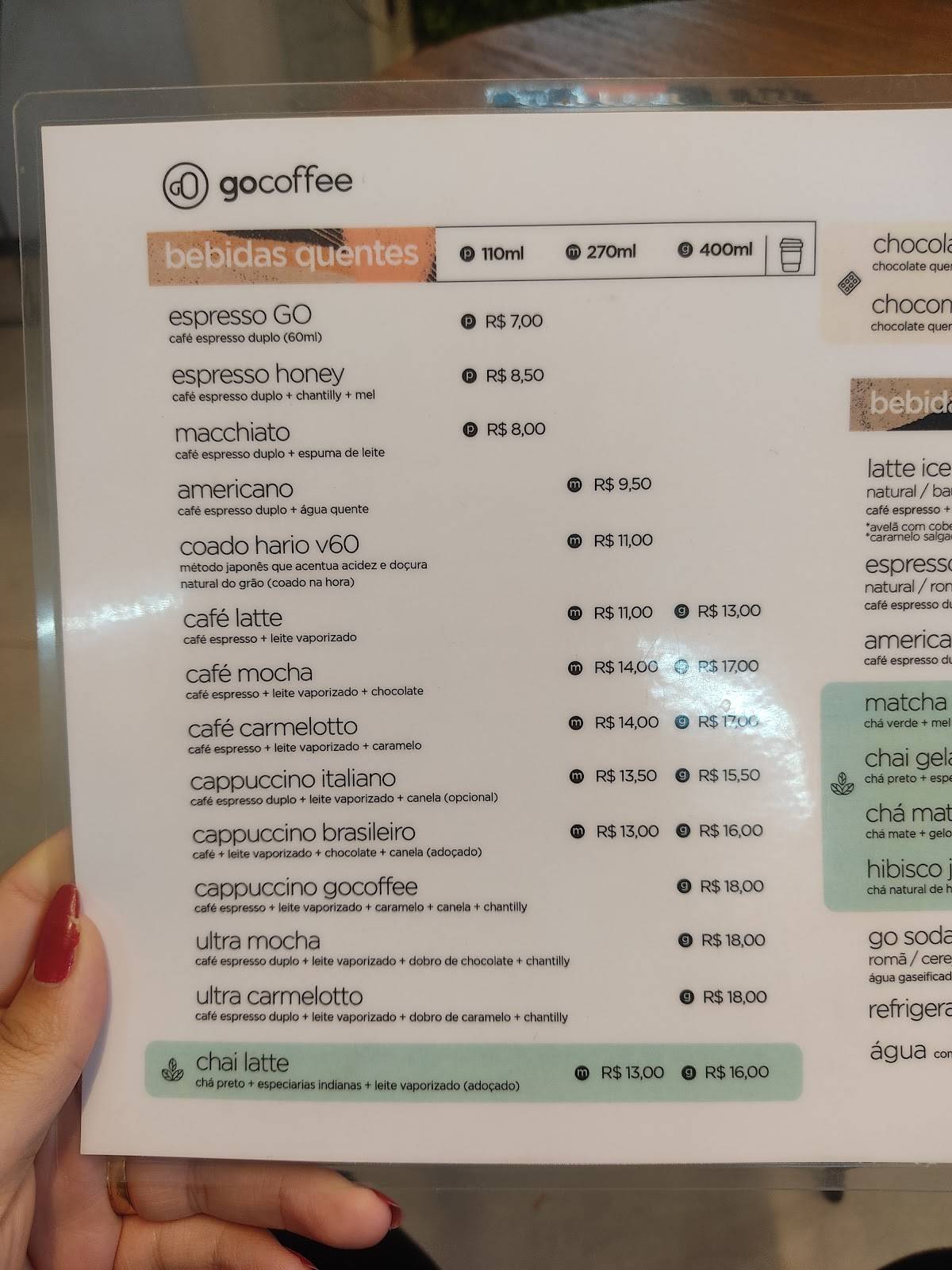 Menu em Go Coffee 706 Norte restaurante, Brasília