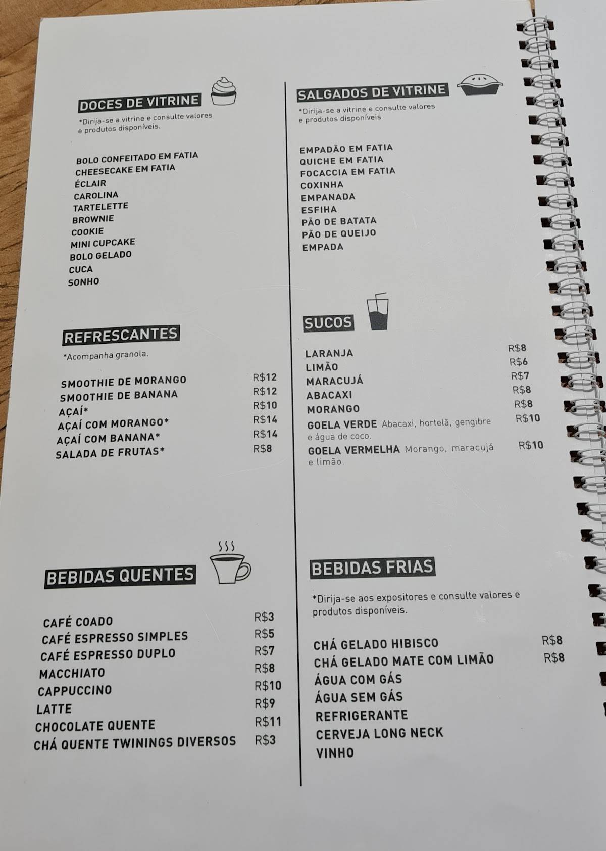 Menu em Goela Padaria e Cozinha, Bauru